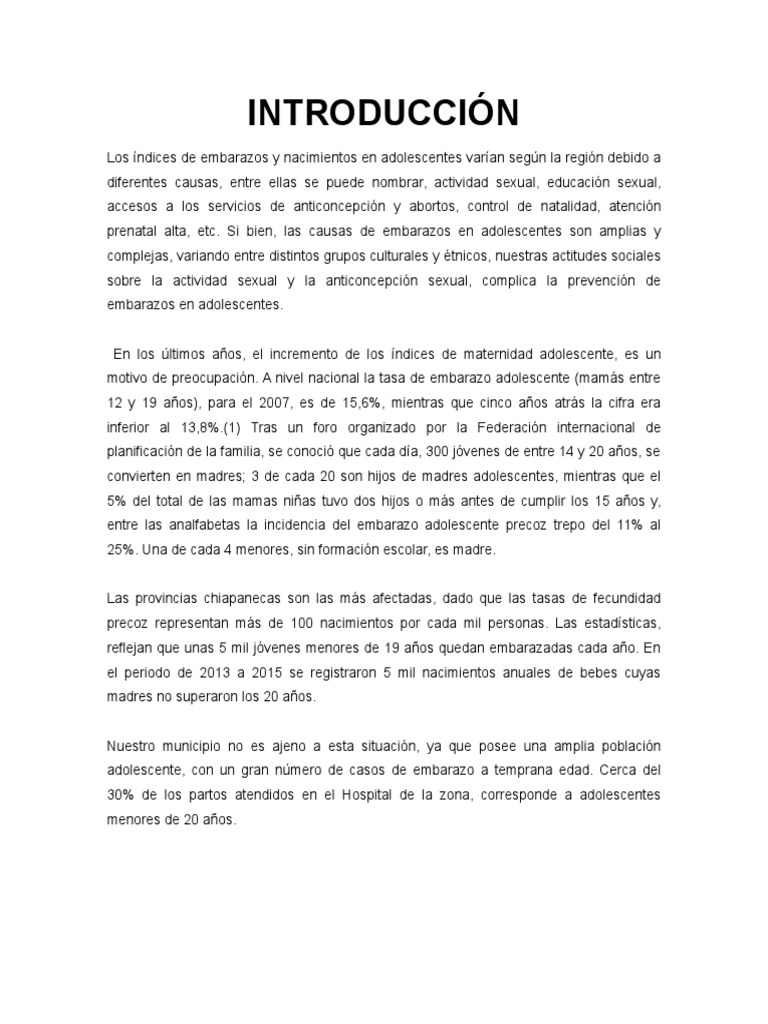 Emba Razo | PDF | Embarazo en la adolescencia | Juventud