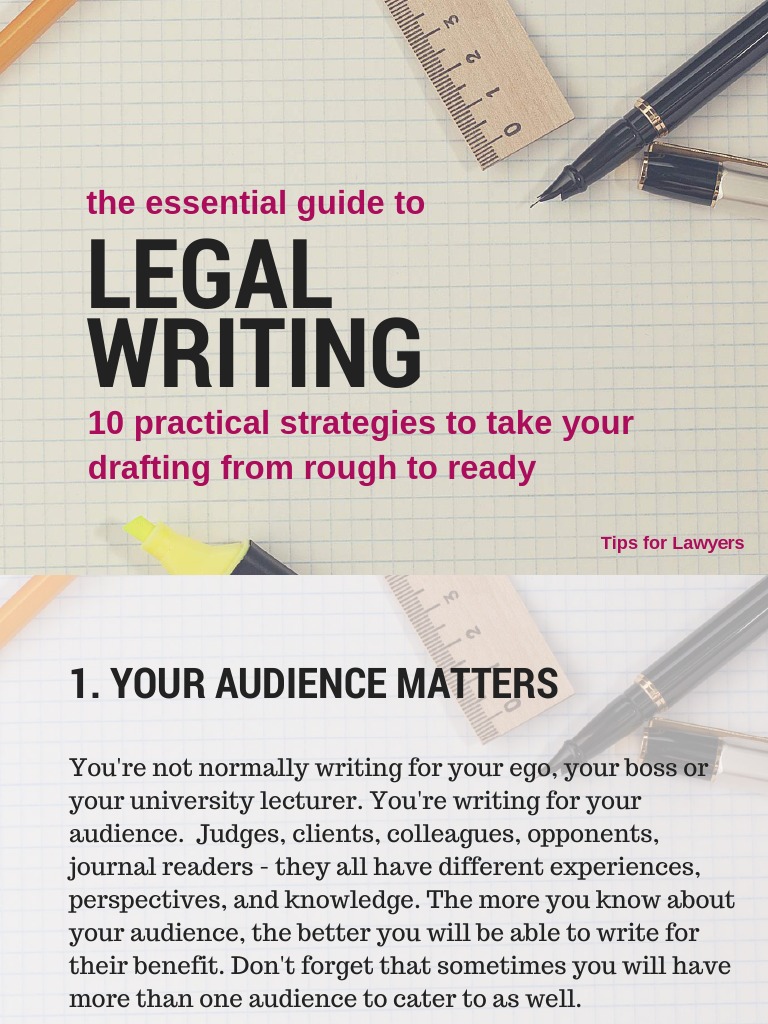 Essential Guide To Legal Writing V3 Final | PDF | Lawyer | Cognition