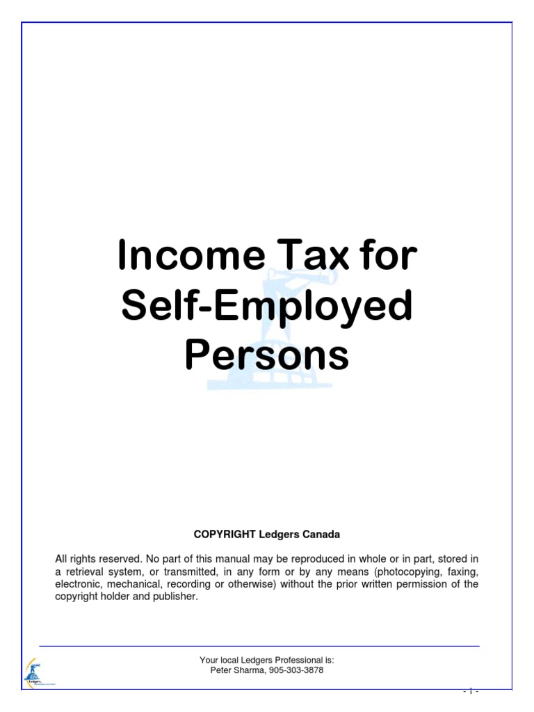 Income Tax For Self-Employed | PDF | Self Employment | Small Business ...