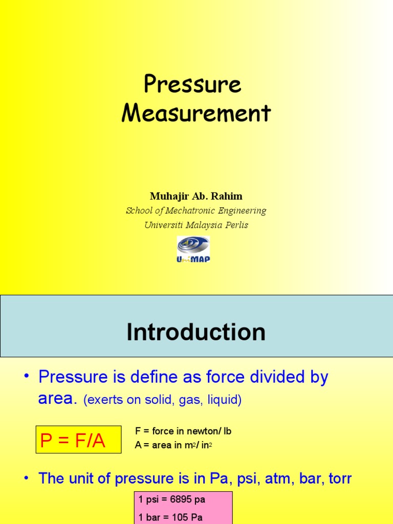 Understanding Pressure Measurement Techniques | PDF | Pressure ...