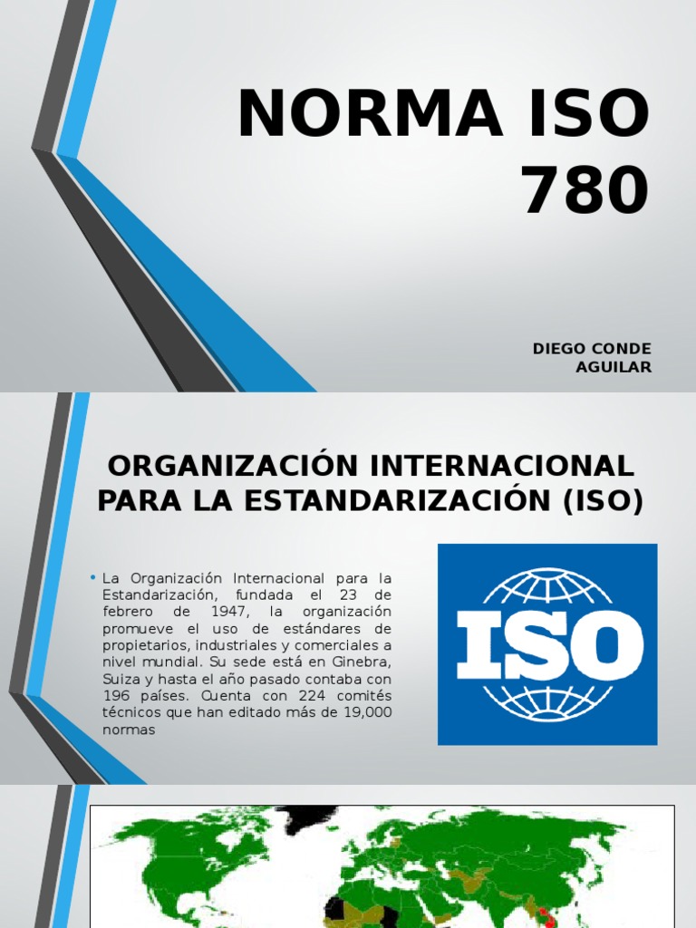 Norma Iso 780 | Organización Internacional de Normalización | Símbolos