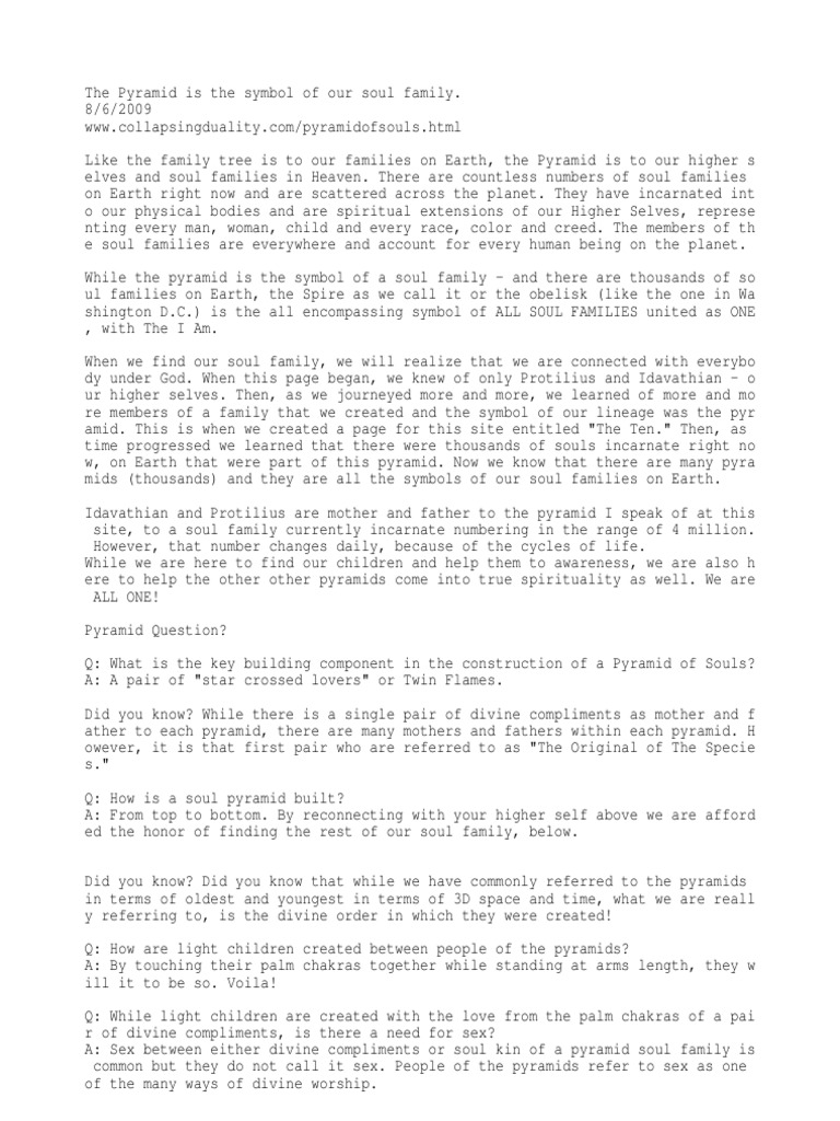 The Pyramid of Souls | PDF | Self | Soul