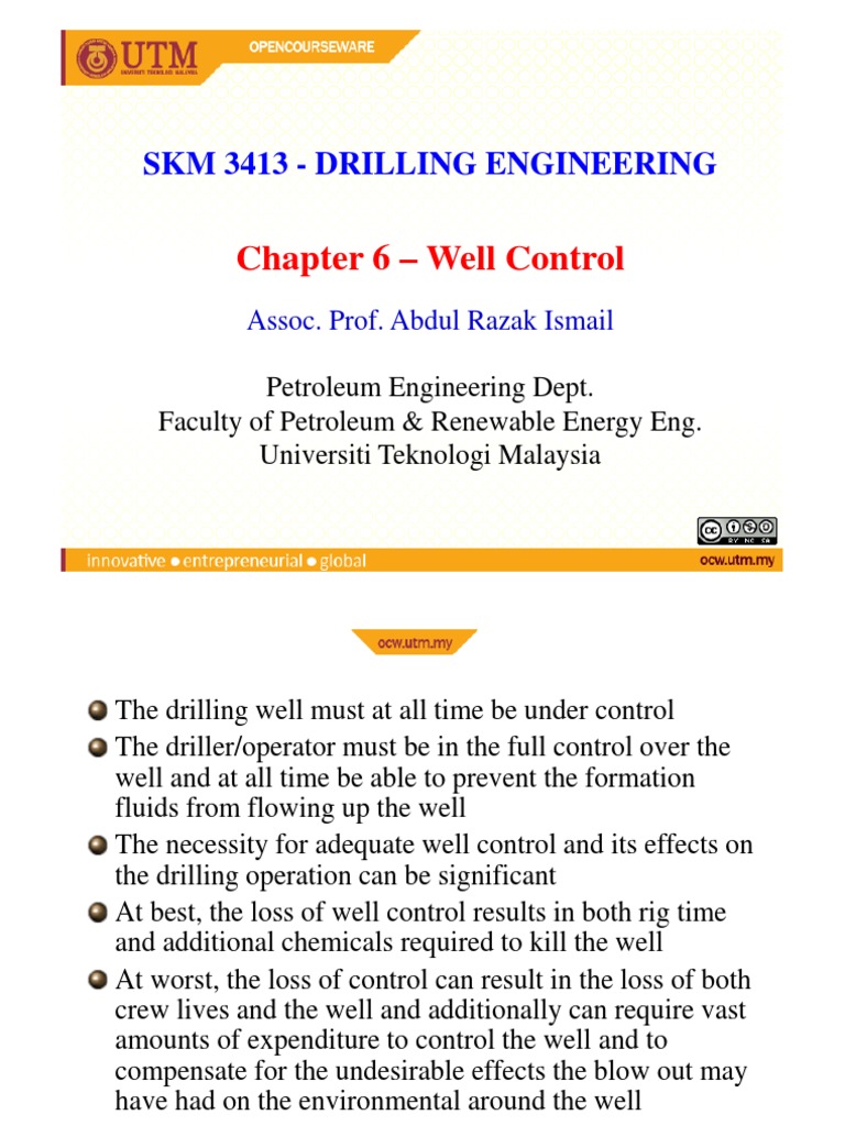 Well Control & Blowout Prevention | PDF | Blowout (Well Drilling ...