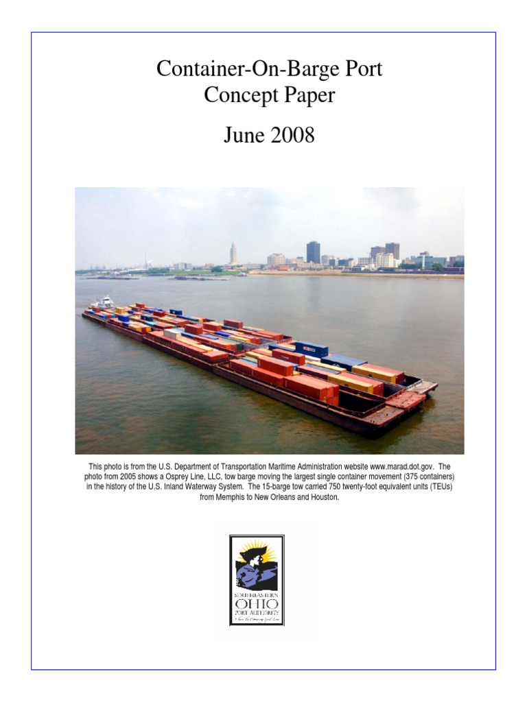 Barge Container | Download Free PDF | Containerization | Barge