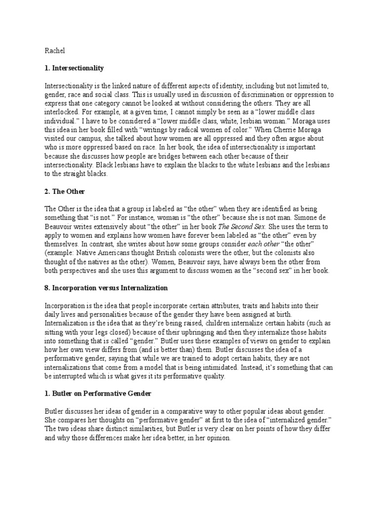 Midterm | PDF | Intersectionality | Gender