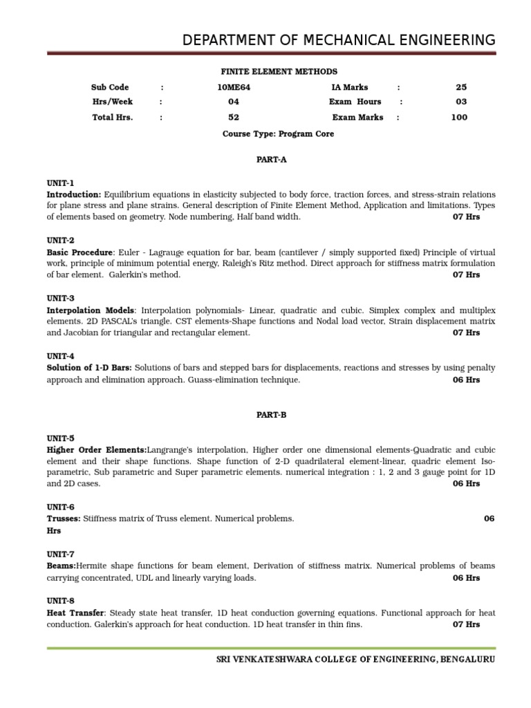 Fem Co | PDF | Finite Element Method | Numerical Analysis
