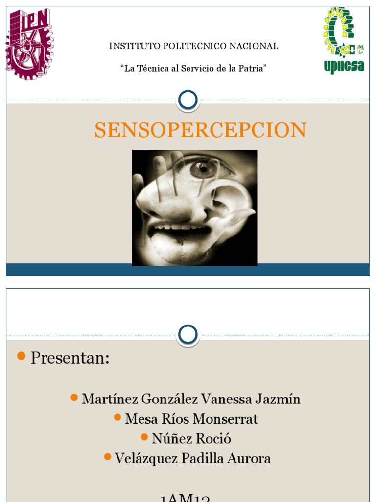 Sensopercepcion | PDF | Gusto | Percepción
