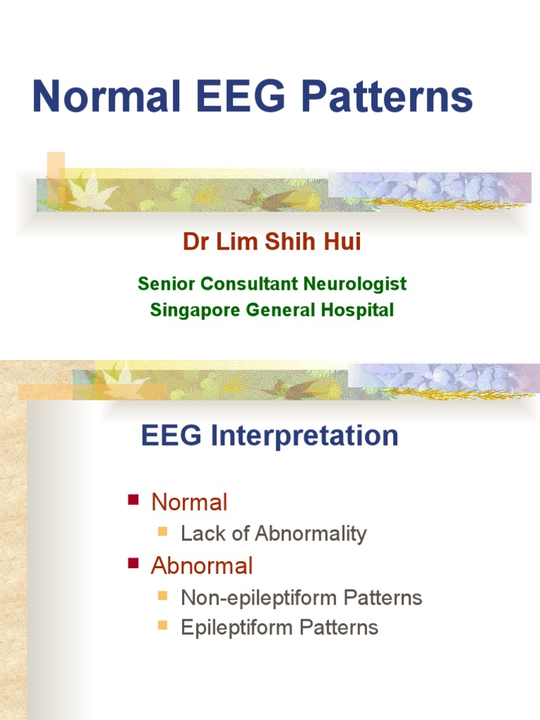 EEG Lecture Normal EEGs | Electroencephalography | Sleep