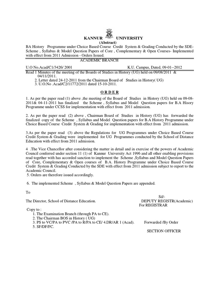 BA History | PDF | Kerala | Historiography