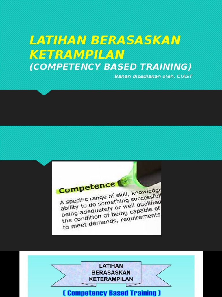 Competency Based Training | PDF