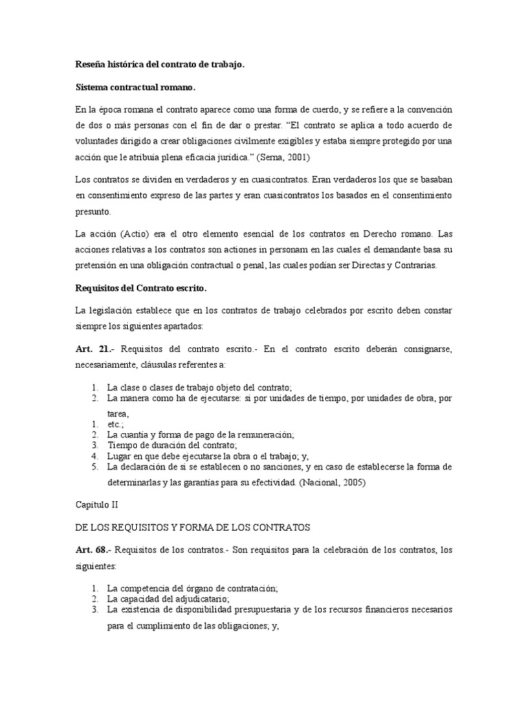 Requisitos Del Contrato Escrito | PDF | Conceptos legales | Virtud