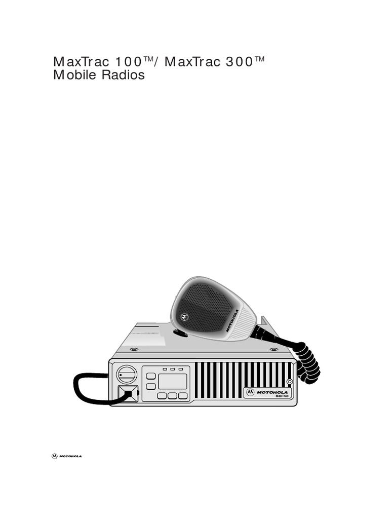 Motorola Maxtrac 100-300 User Manual | PDF | Electrical Connector | Electrical Engineering