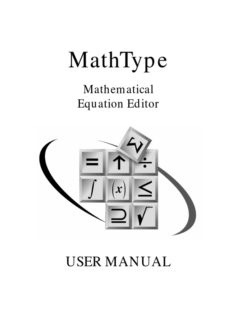 MathType User Manual | PDF | Keyboard Shortcut | Computer Keyboard
