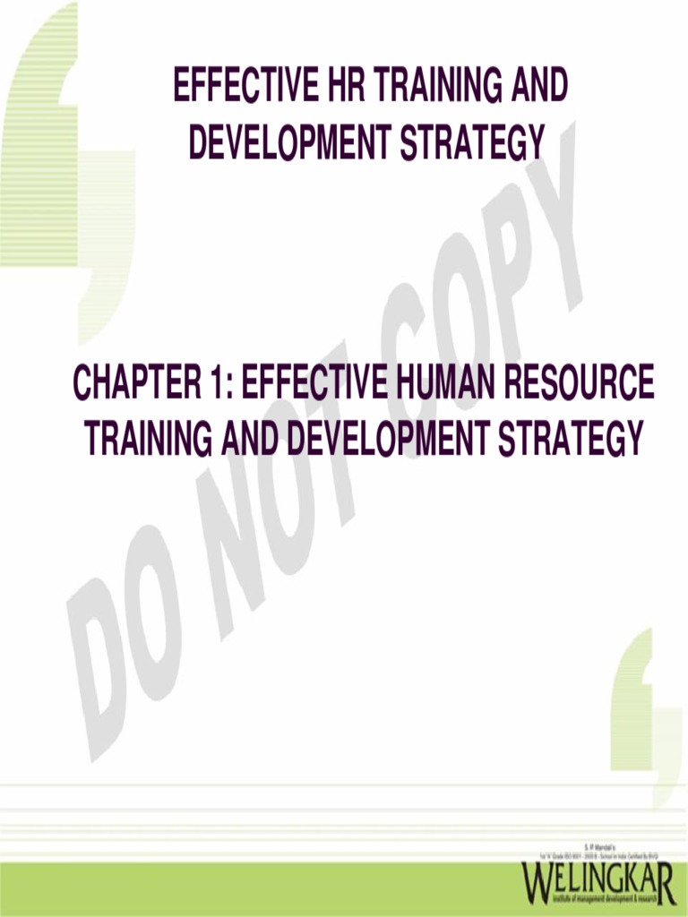 Effective HR Training and Development Strategy | PDF | Outsourcing | Employment