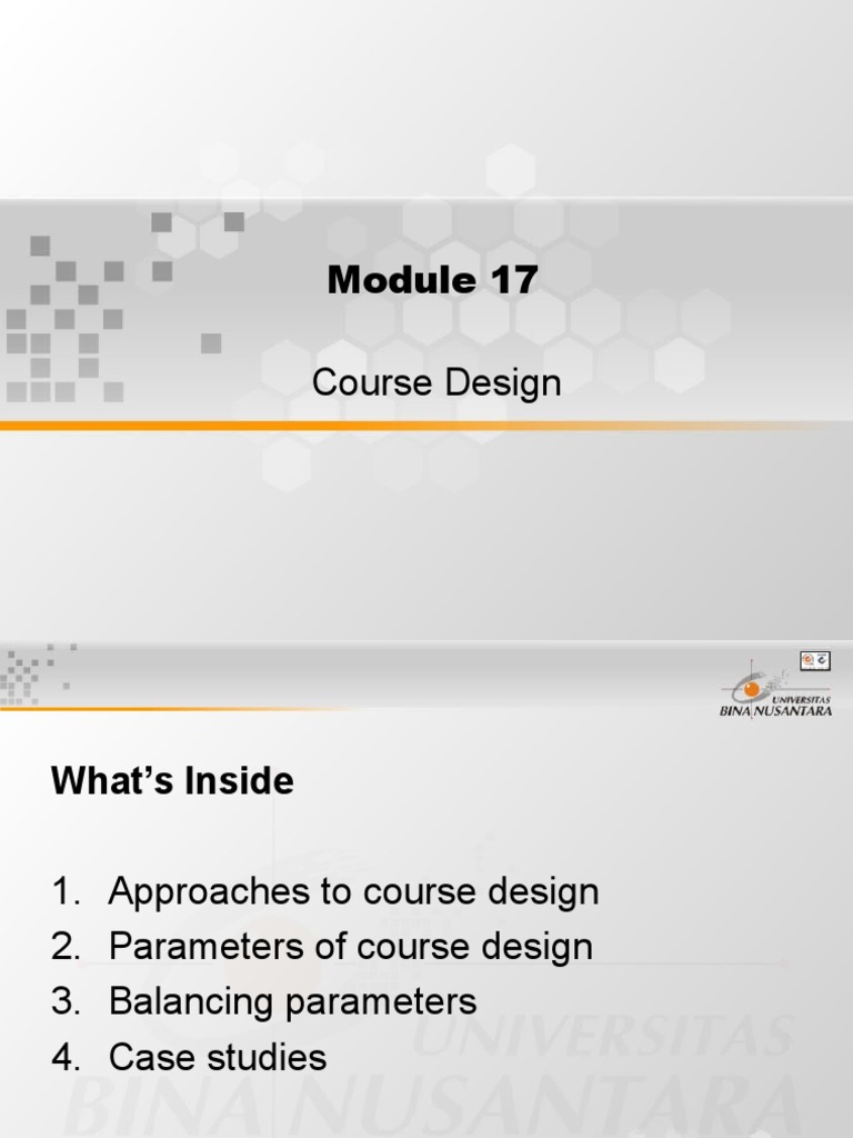 Course Design In Esp Pdf Learning Case Study