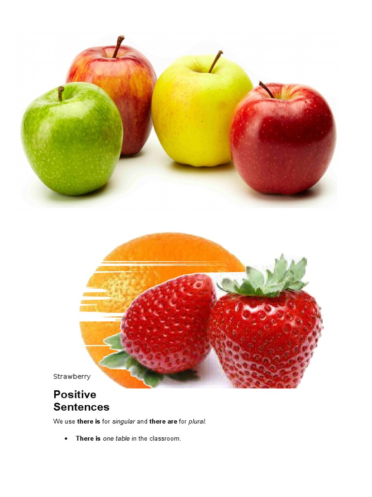 Positive Sentences: Strawberry | PDF