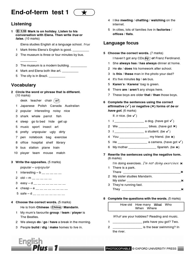 End of Term 1 Basic | PDF | English Language | Linguistics