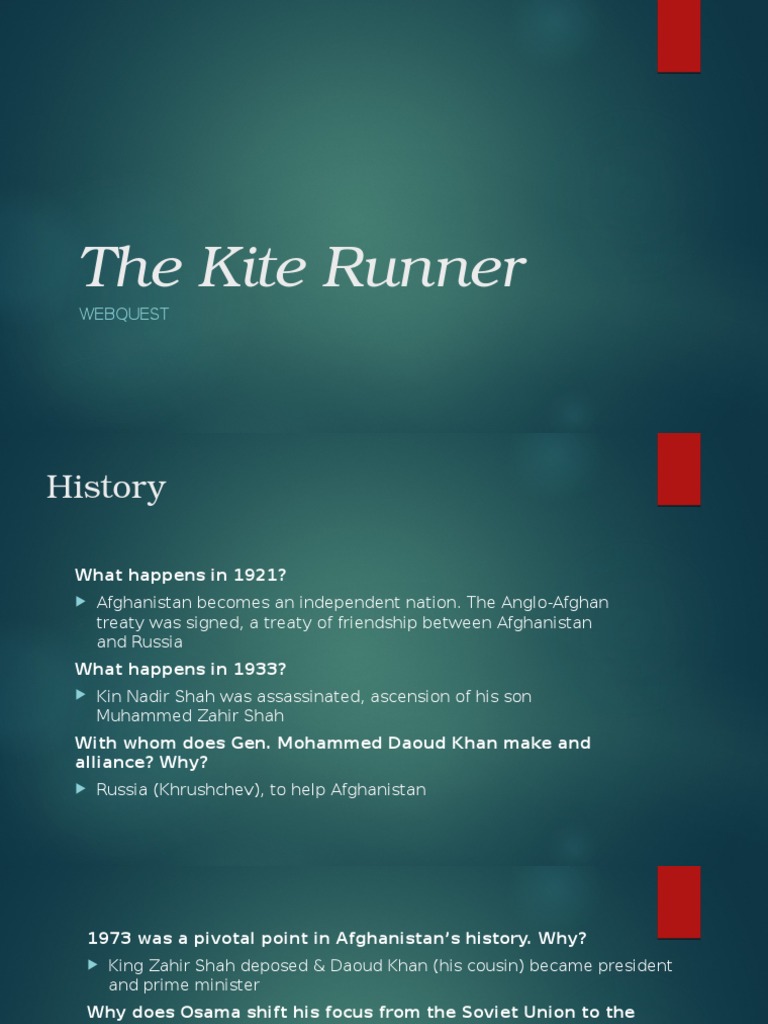 The Kite Runner Webquest Answers | PDF | Muhammad | Afghanistan