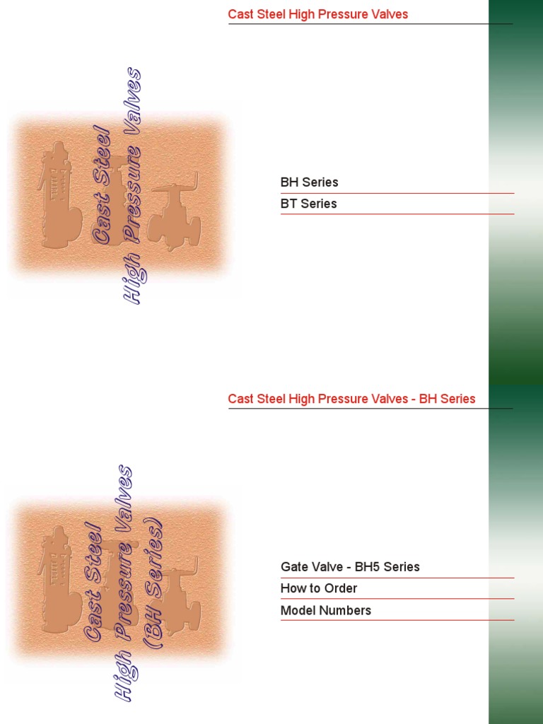 BH BT Valves | PDF | Valve | Pipe (Fluid Conveyance)