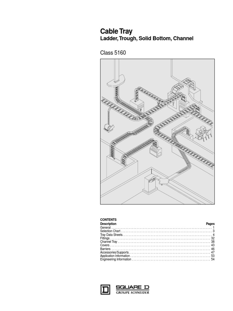 Cable Tray Selection Catalogue | PDF | Electrical Wiring | Beam (Structure)