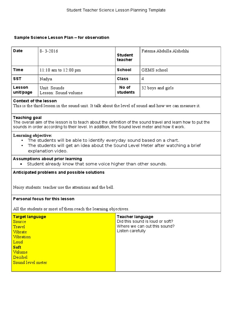 Lesson Plan | PDF | Lesson Plan | Educational Assessment