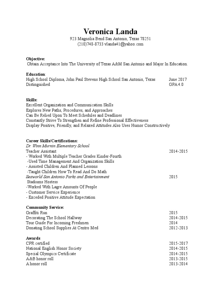 Veronica Landa Resume | PDF