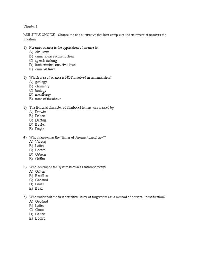 Sample | PDF | Forensic Science | Crime Scene