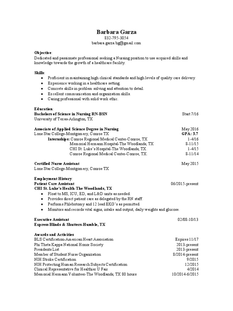 Barbara Resume | PDF