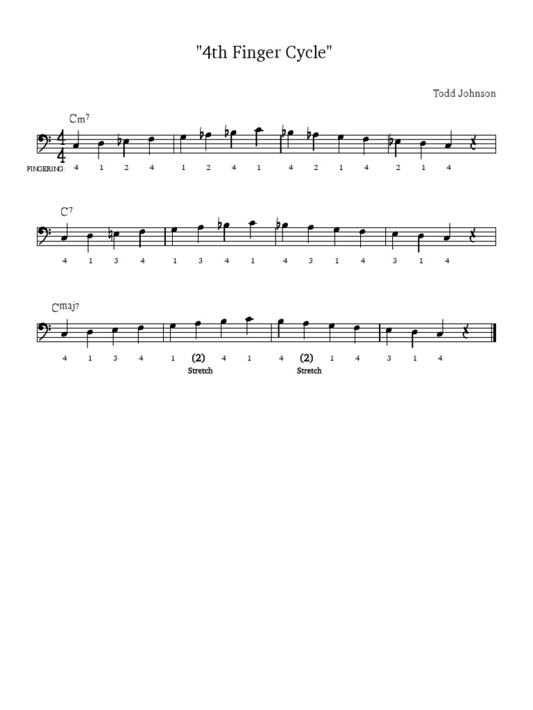 Bass Finger Exercise Guide | PDF