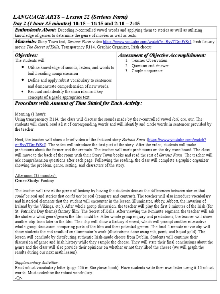 Serious Farm 1 | PDF | Reading Comprehension | Cognition