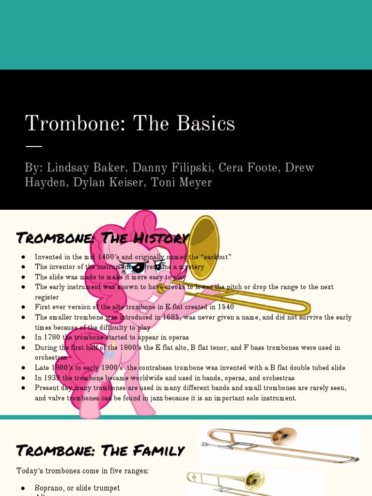 Trombone Presentation | PDF | Trombone | Music Technology