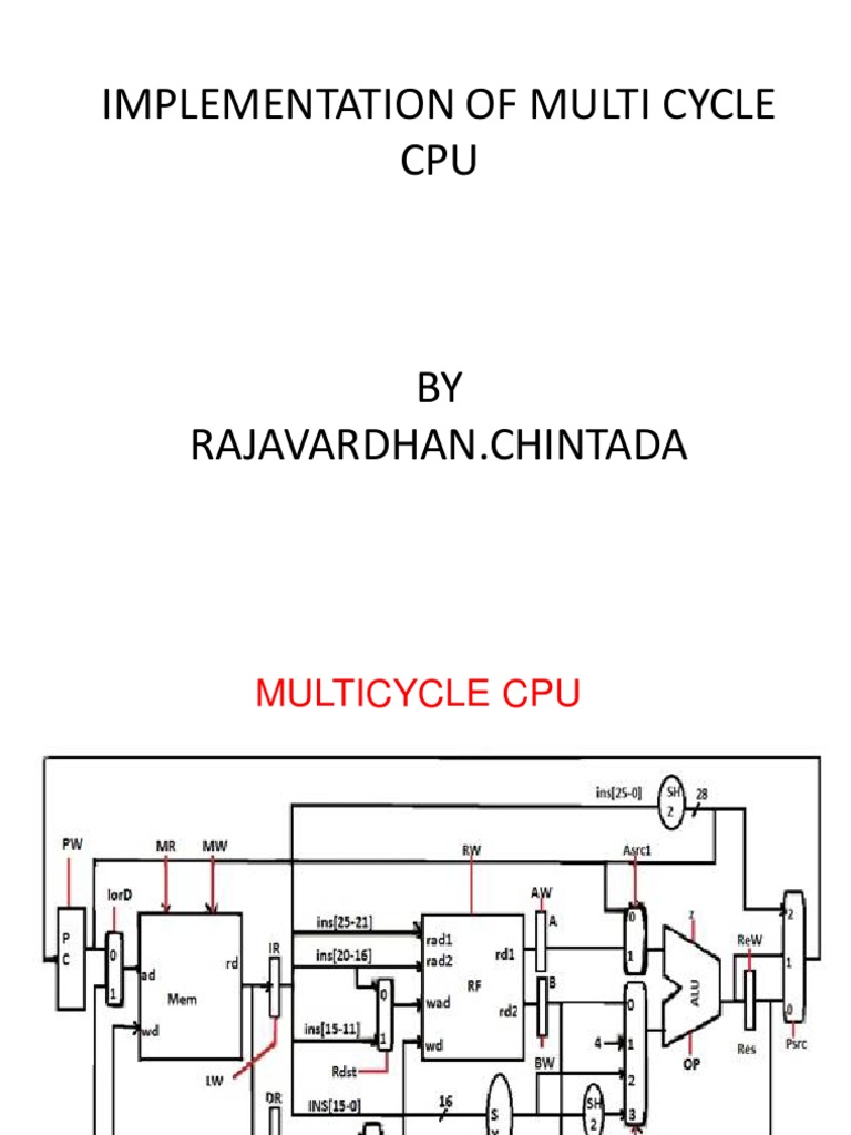 Implementation of Multi Cycle CPU | PDF | Business | Computers