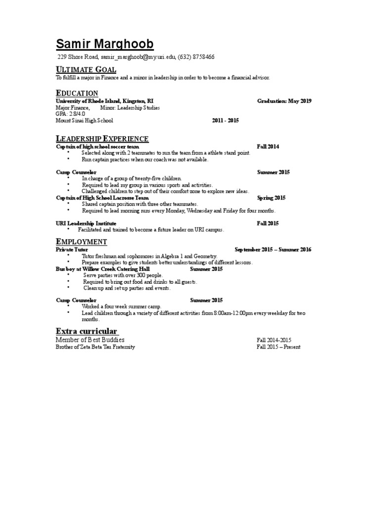 Sami Resume | PDF