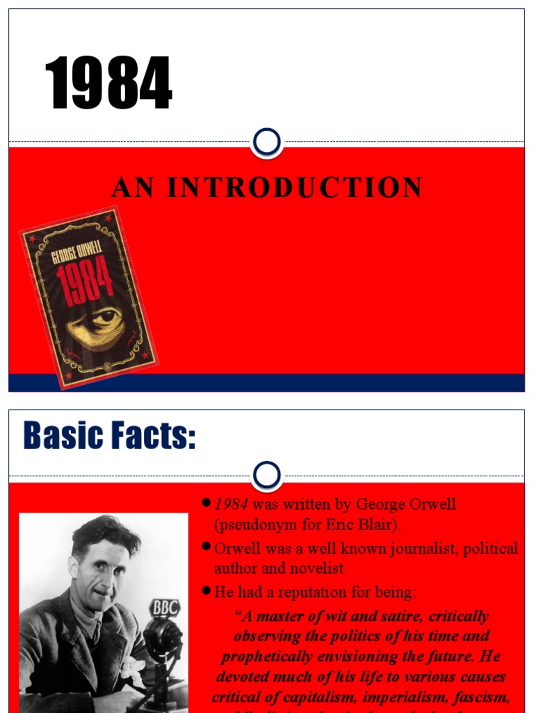 Intro To 1984 | PDF | George Orwell | Dystopia