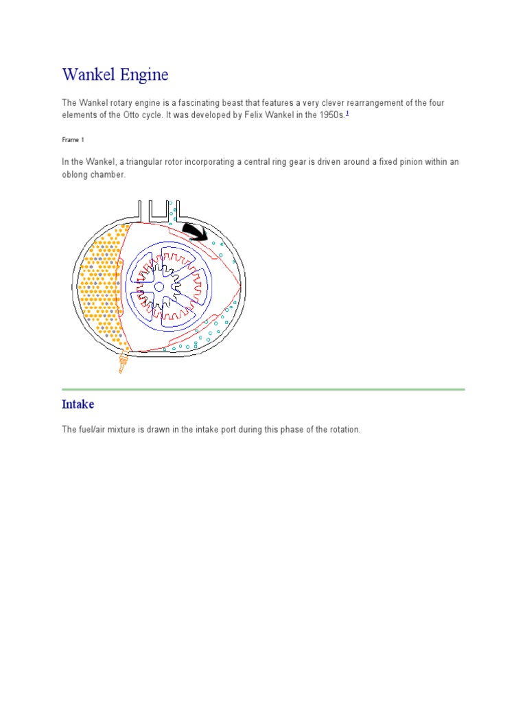 Wankel Rotary Engine Overview | PDF