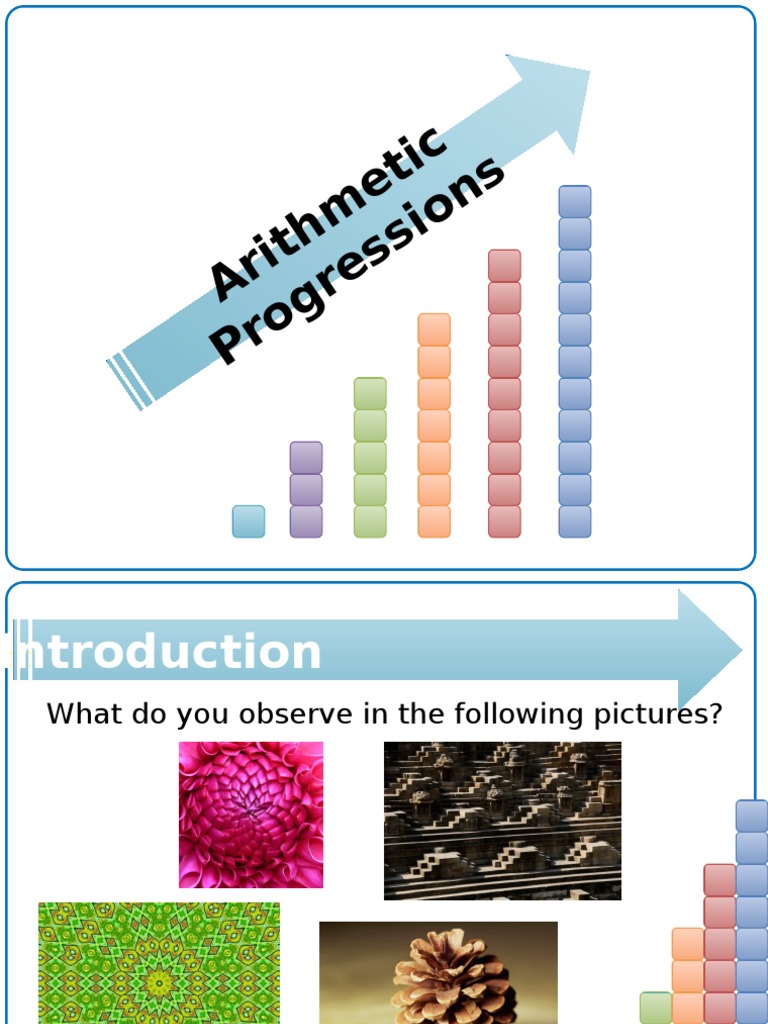 Understanding Arithmetic Progressions | PDF | Career & Growth ...