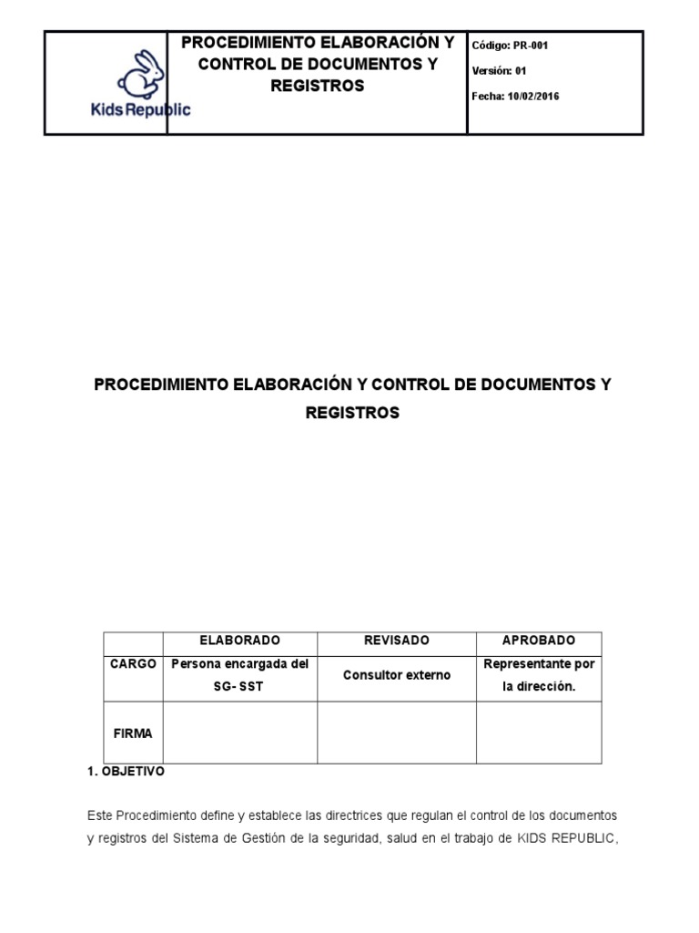 Control de Documentos y Registros (1) | Archivo de computadora ...