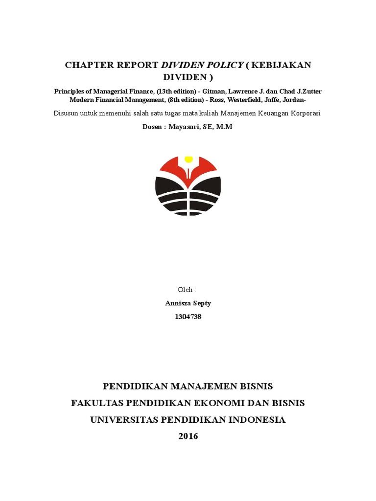 Chapter Report | PDF