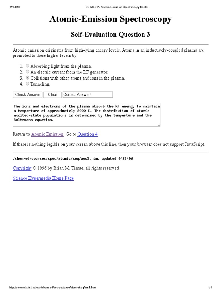 B - Atomic-Emission Spectroscopy SEQ 3 | PDF