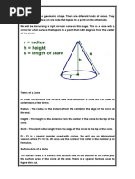 Mensuration Formula Sheet | PDF | Area | Sphere