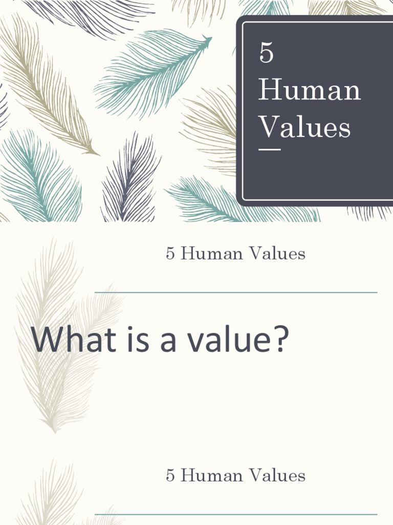 5 Human Values | PDF | Ahimsa | Peace