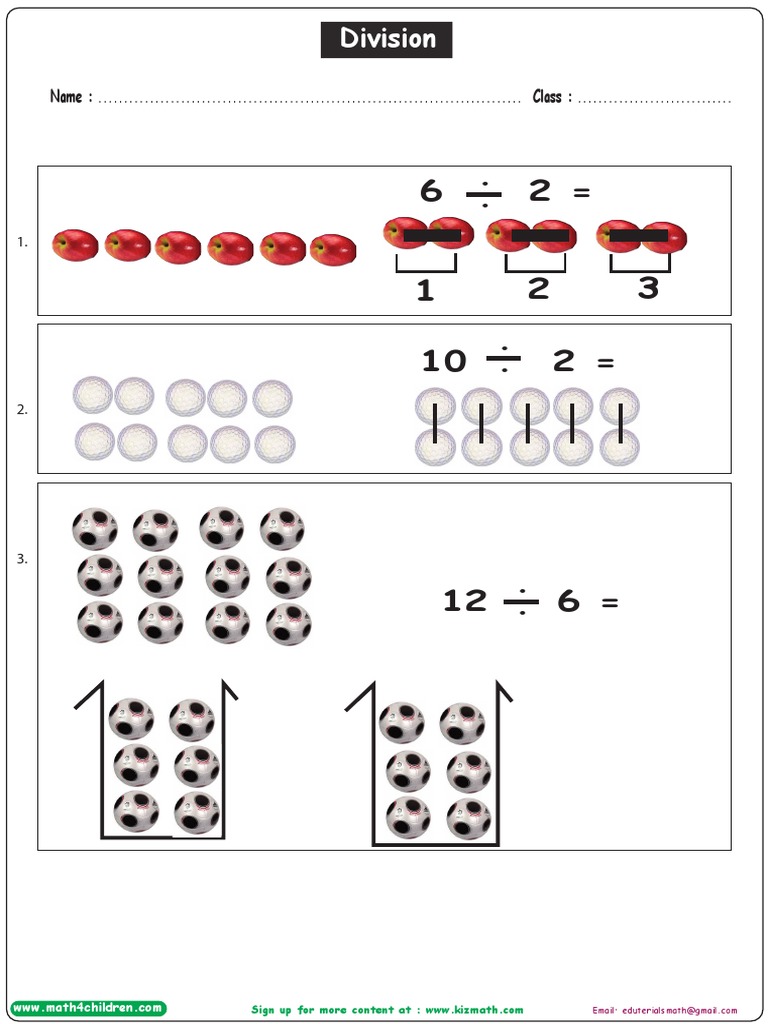 Math Division Practice Worksheet | PDF