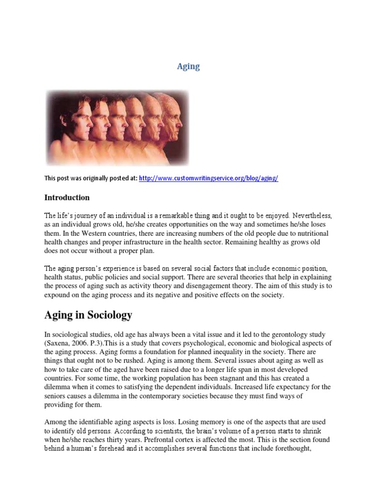 Aging PDF | PDF | Ageing | Old Age