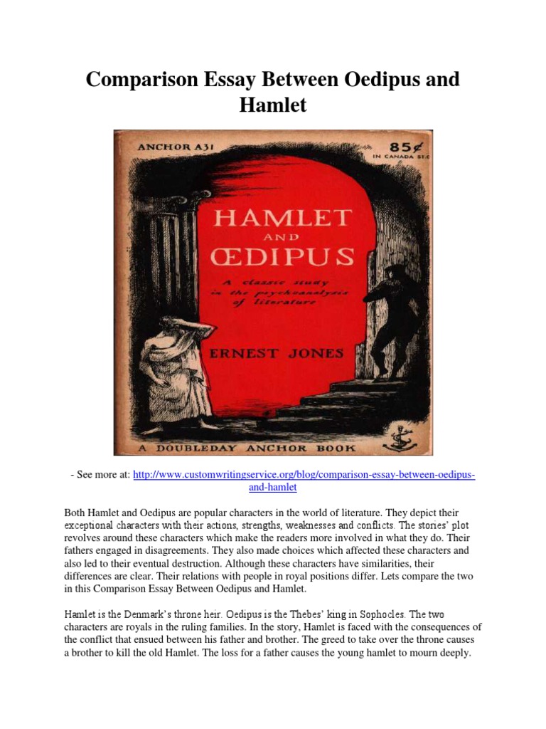 Comparison Essay Between Oedipus and Hamlet PDF | PDF | Oedipus | Hamlet