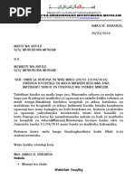 Barua Ya Ruhusa | PDF