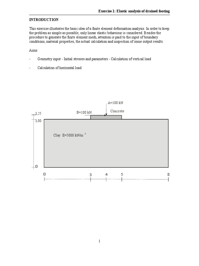 Plaxis Excercise 2 | PDF | Teaching Methods & Materials