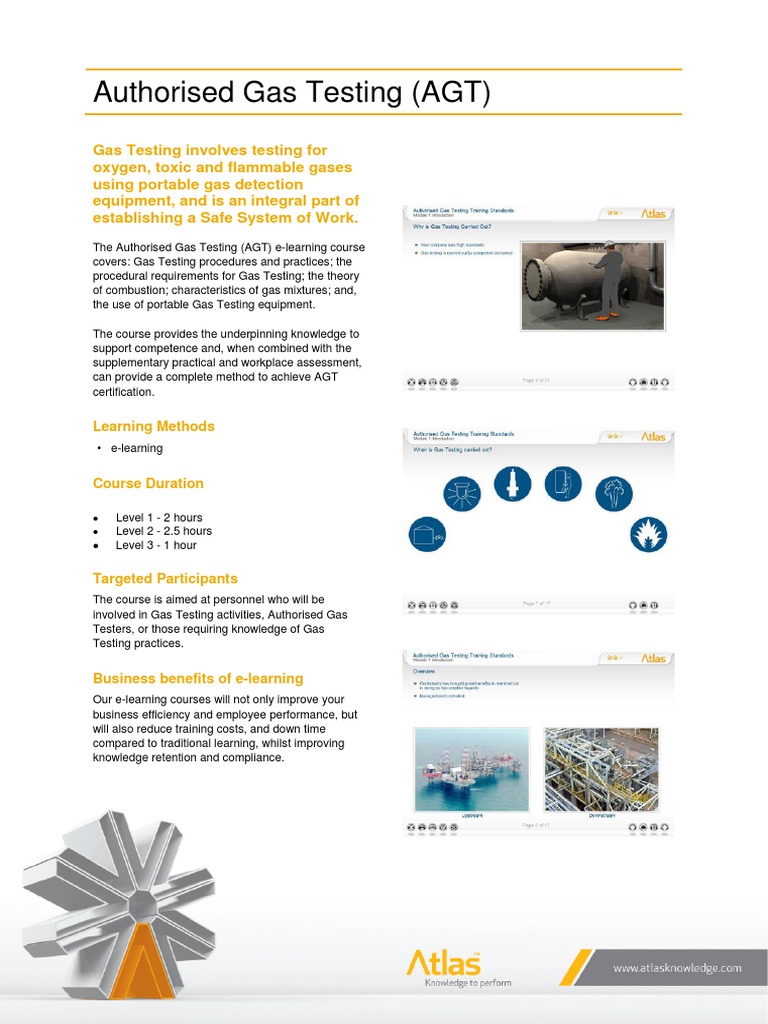 Authorised Gas Testing (AGT) | PDF | Explosive Material | Gases