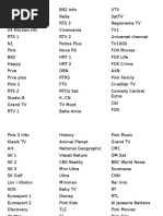 Service Electric TV Channel List | PDF | Fox Broadcasting Company ...