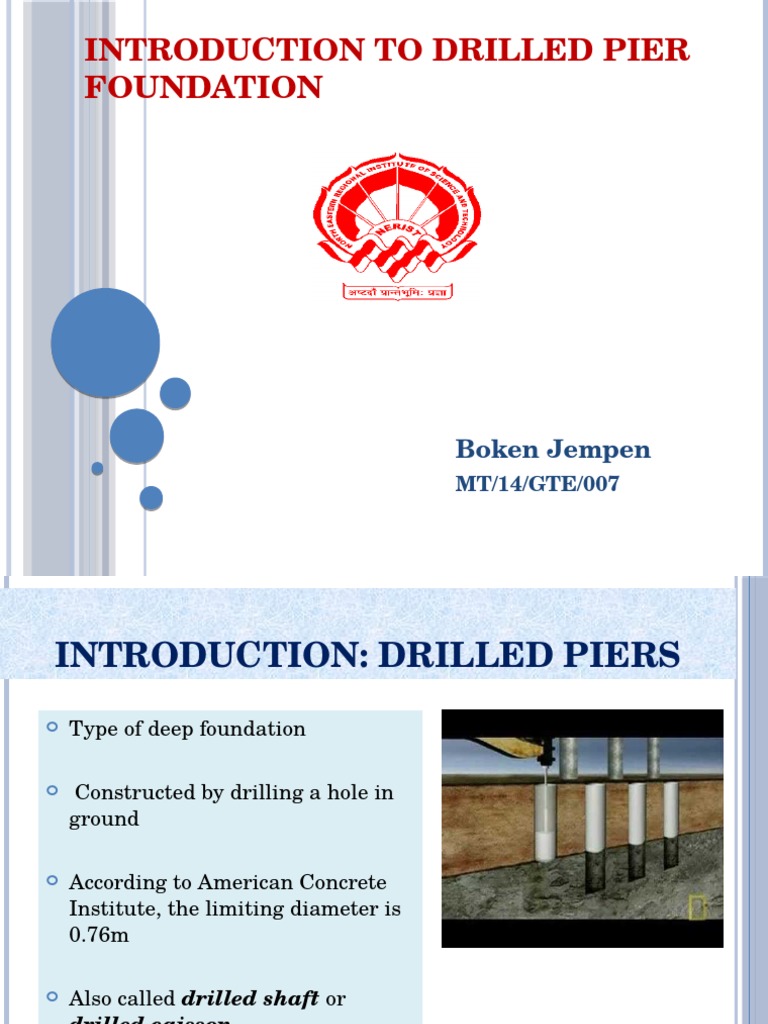 Introduction to Drilled Pier Foundations | PDF | Home & Garden