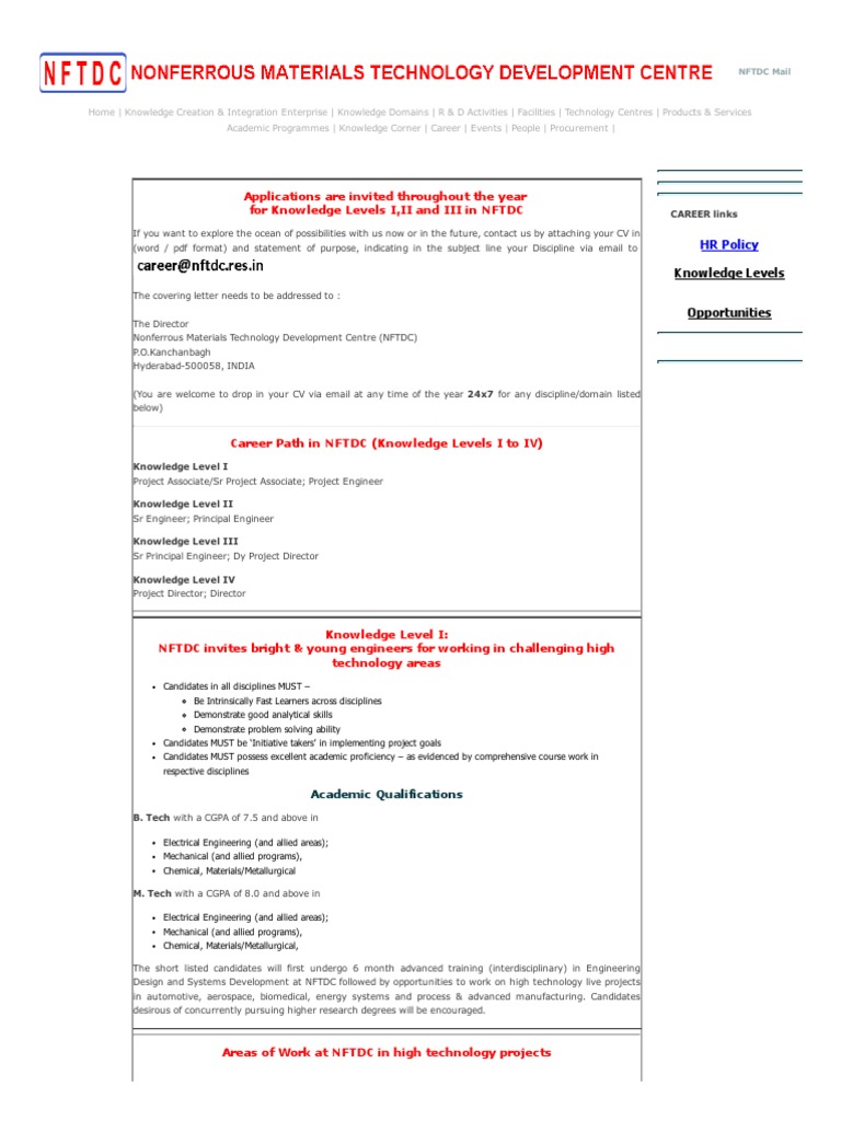 Opportunities for Bright Young Engineers at the Nonferrous Materials ...